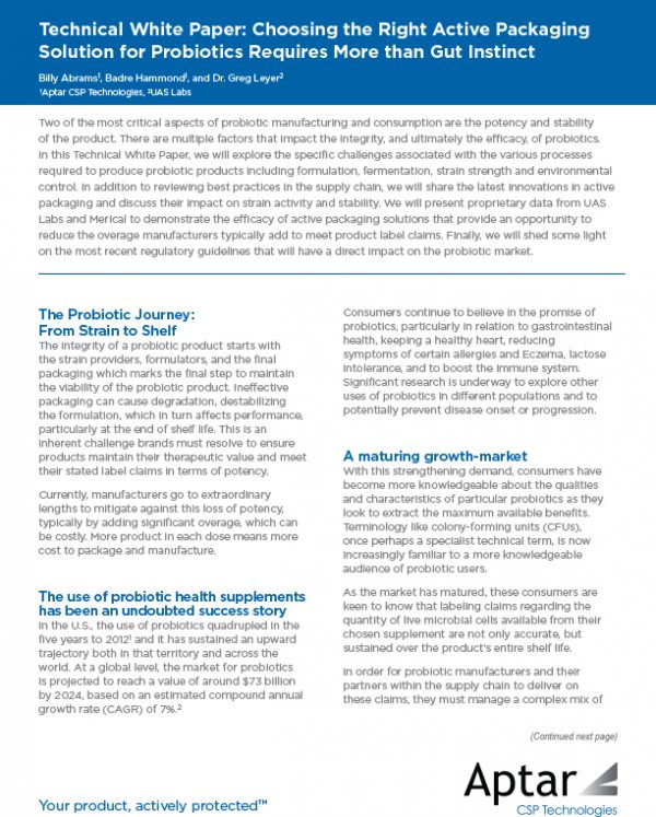 Packaging Development Resources - Docs, Literature & Videos: Aptar CSP